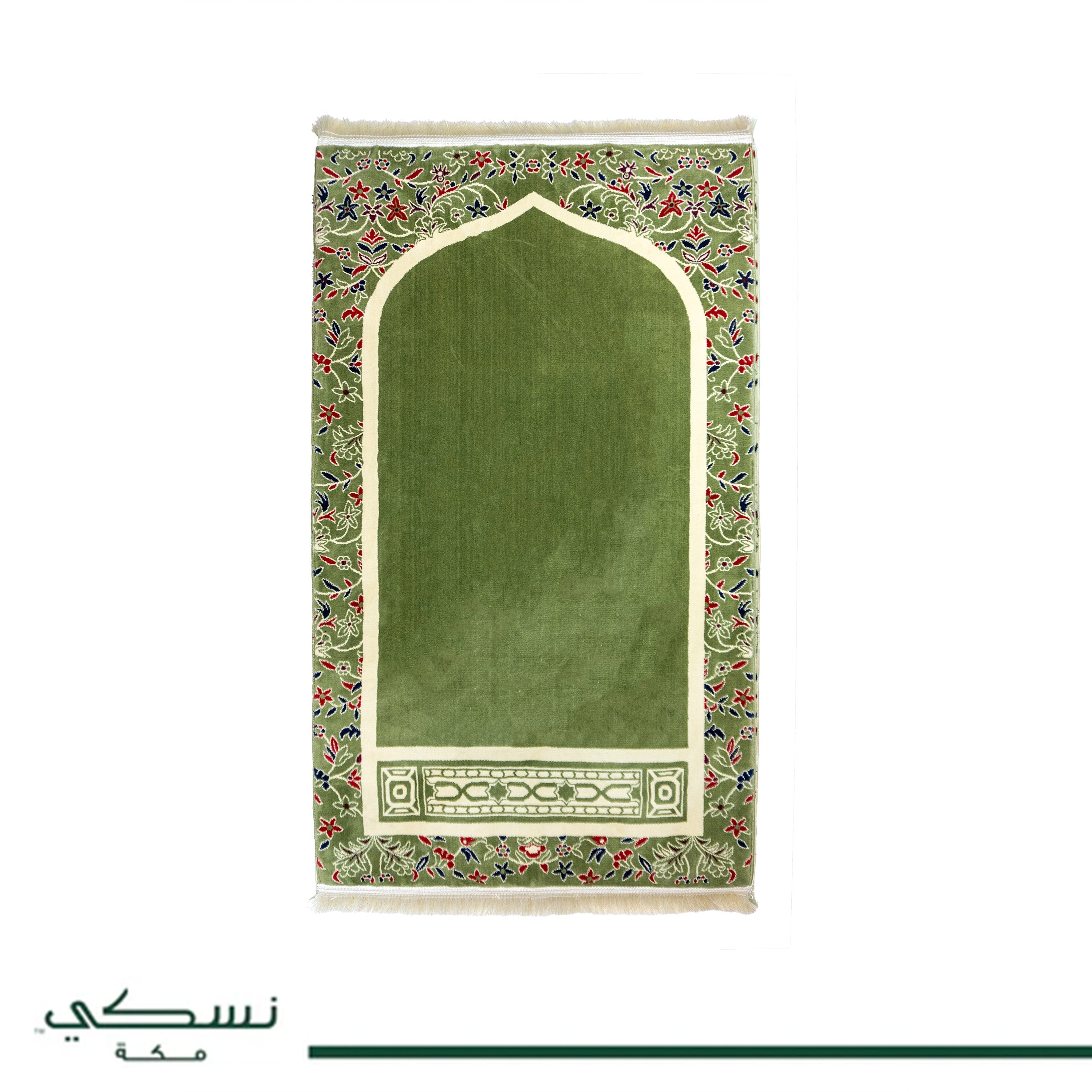 Al Imam Memory Foam Prayer Mat Green – Nusuki SA