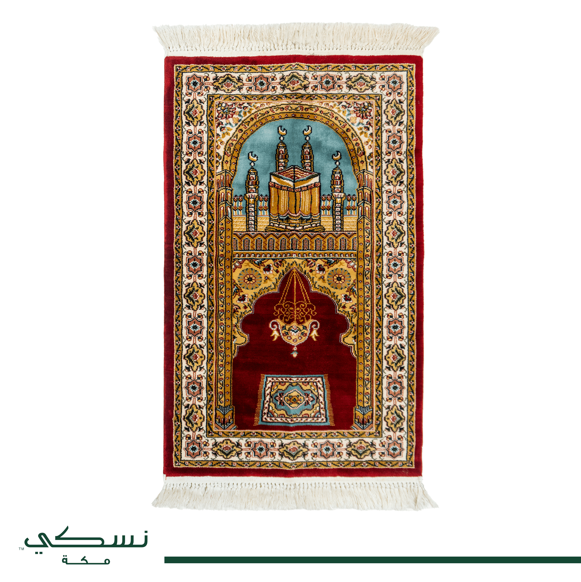 Ebadaty Premium Prayer Mat Red with Handbag - (L-XL) – Nusuki SA